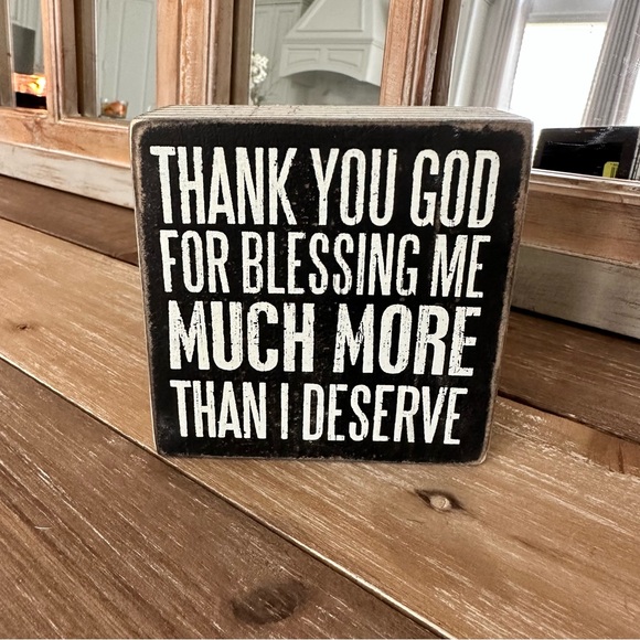 Primitives by Kathy | Accents | Thank You God Block Quote | Poshmark